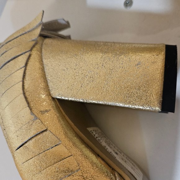 Irregular Choice | Shoes | Irregular Choice Gold Fringe Loafer Style ...